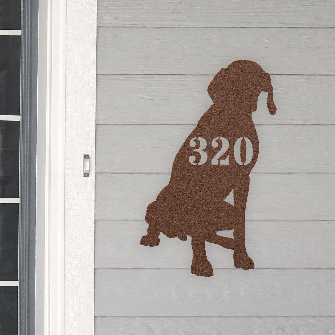 Personalized German Shorthaired Pointer Gsp Dog Address House Number ...