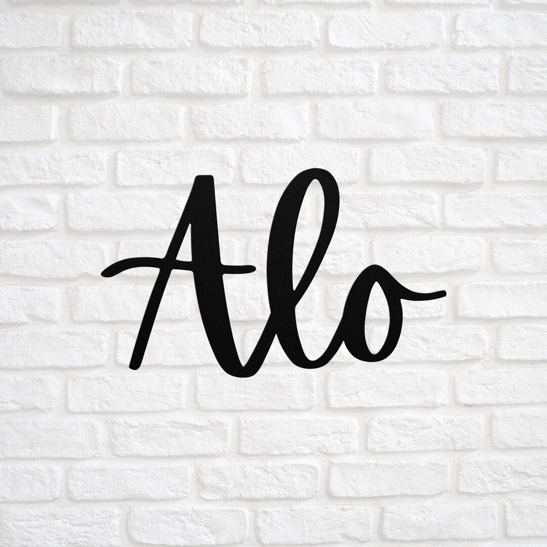 Alo Metal Sign Haitian Creole Wall Art Plaque Bahamas Haiti - Etsy