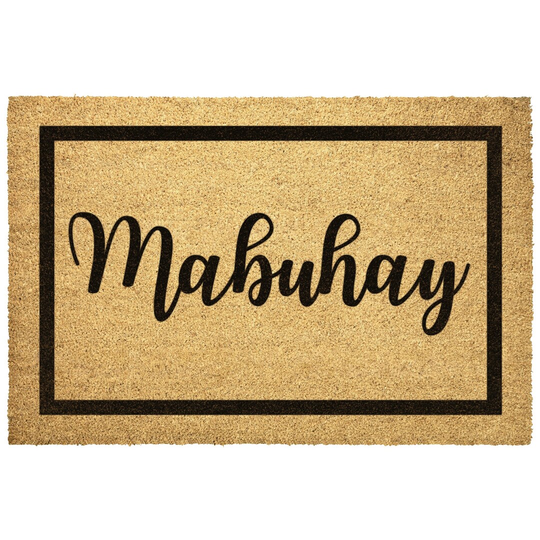 Mabuhay Doormat Outdoor Rug Coir Mabuhay Door Mat Decor Housewarming ...
