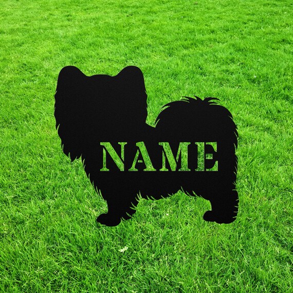 Personalized Papillon Garden Statue Stake Custom Papillon - Etsy