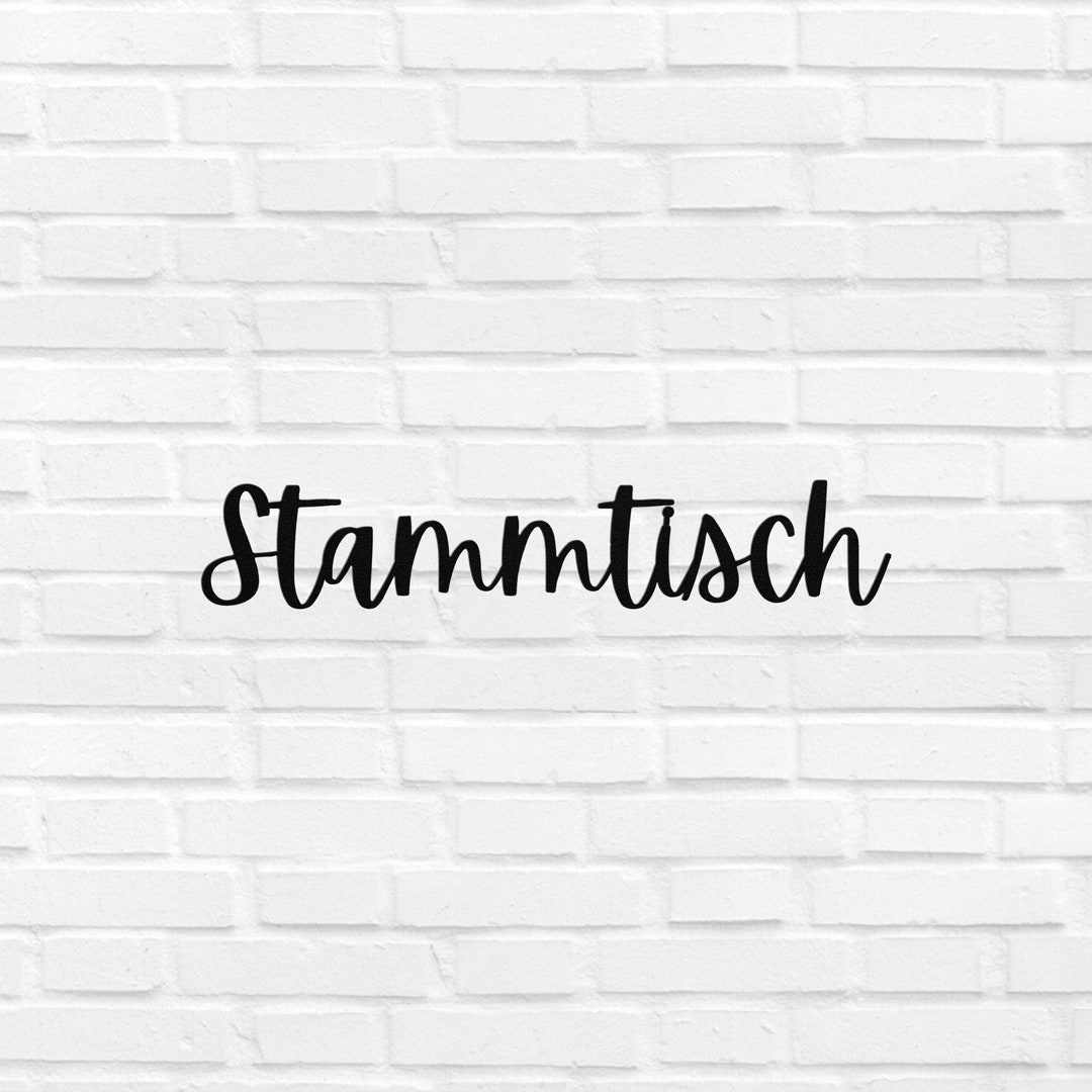 Stammtisch Sign, German Metal Sign Gifts, Bavarian Decorations, German ...