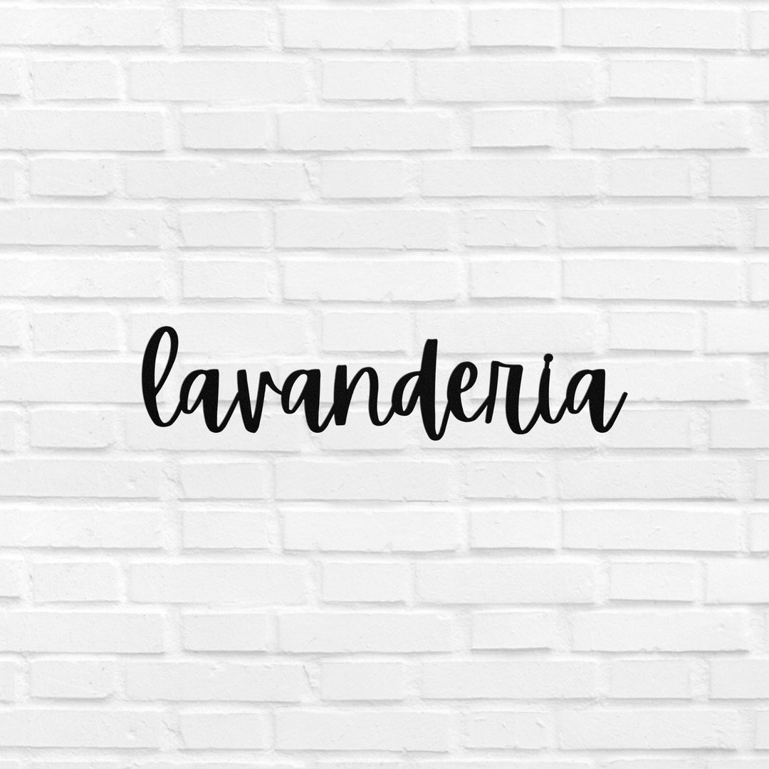 Lavanderia Sign, Spanish Laundry Metal Sign Wall Art - Etsy