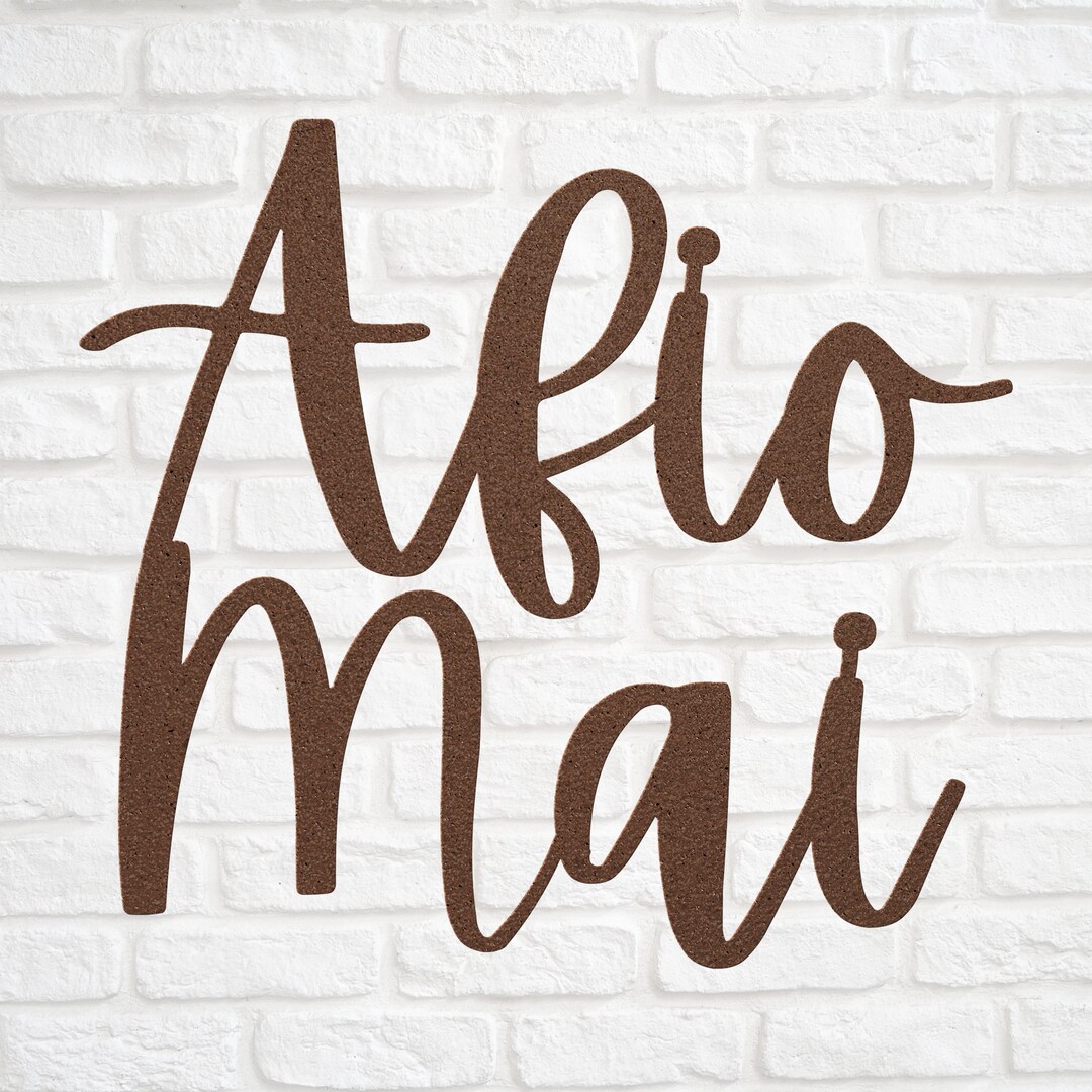 Samoan Welcome Sign Metal Wall Art Afio Mai Polynesian Home Entry New ...