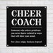 CHEER COACH Gift Metal Sign for Men and Women, for Birthday ...