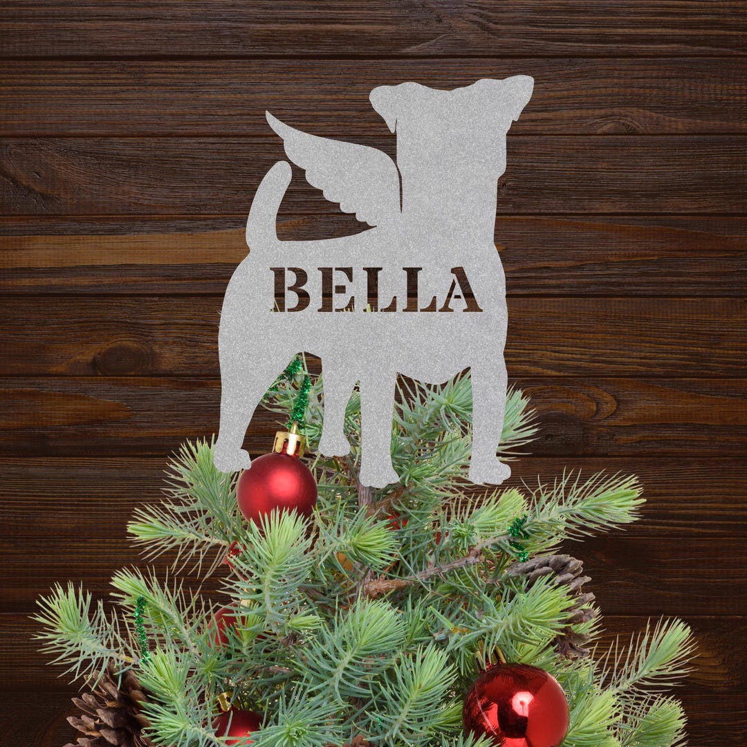 Jack Russel Terrier Tree Topper Christmas Holiday Decoration Ornament ...