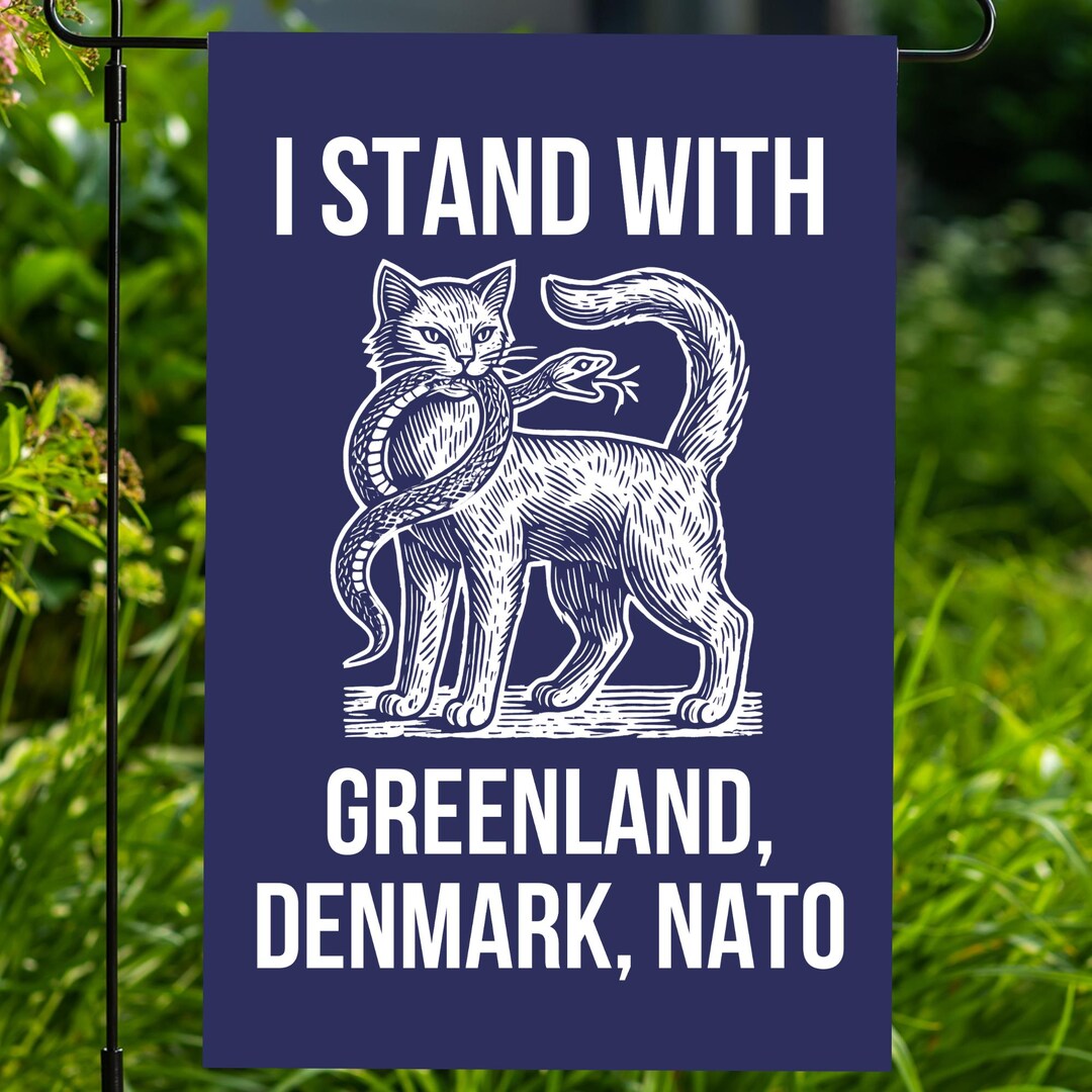 Stand With Greenland Denmark Nato Garden Flag is Not for Sale Anti ...