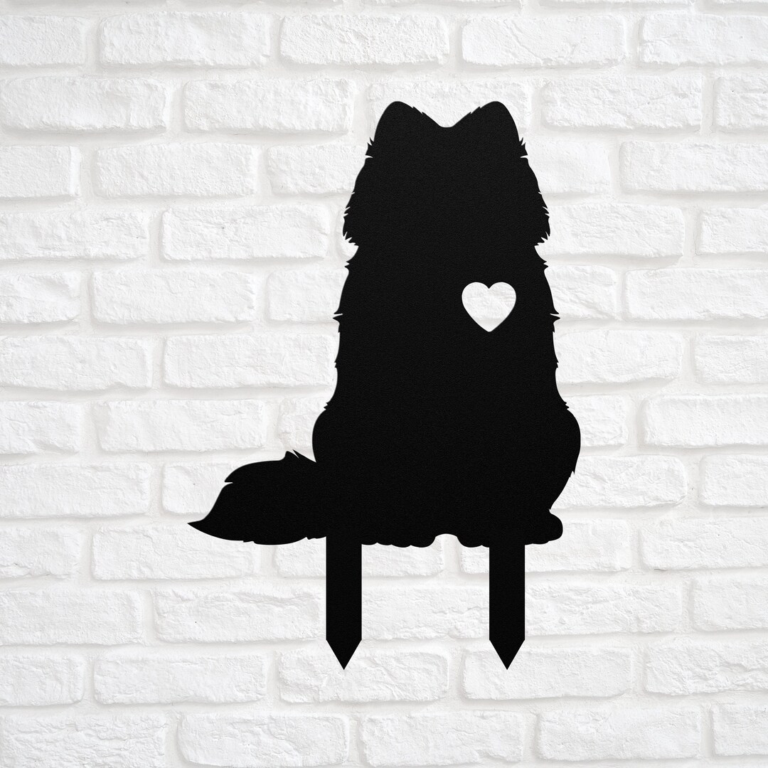 Personalized Samoyed Garden Statue Stake, Custom Samoyed Outdoor Yard ...