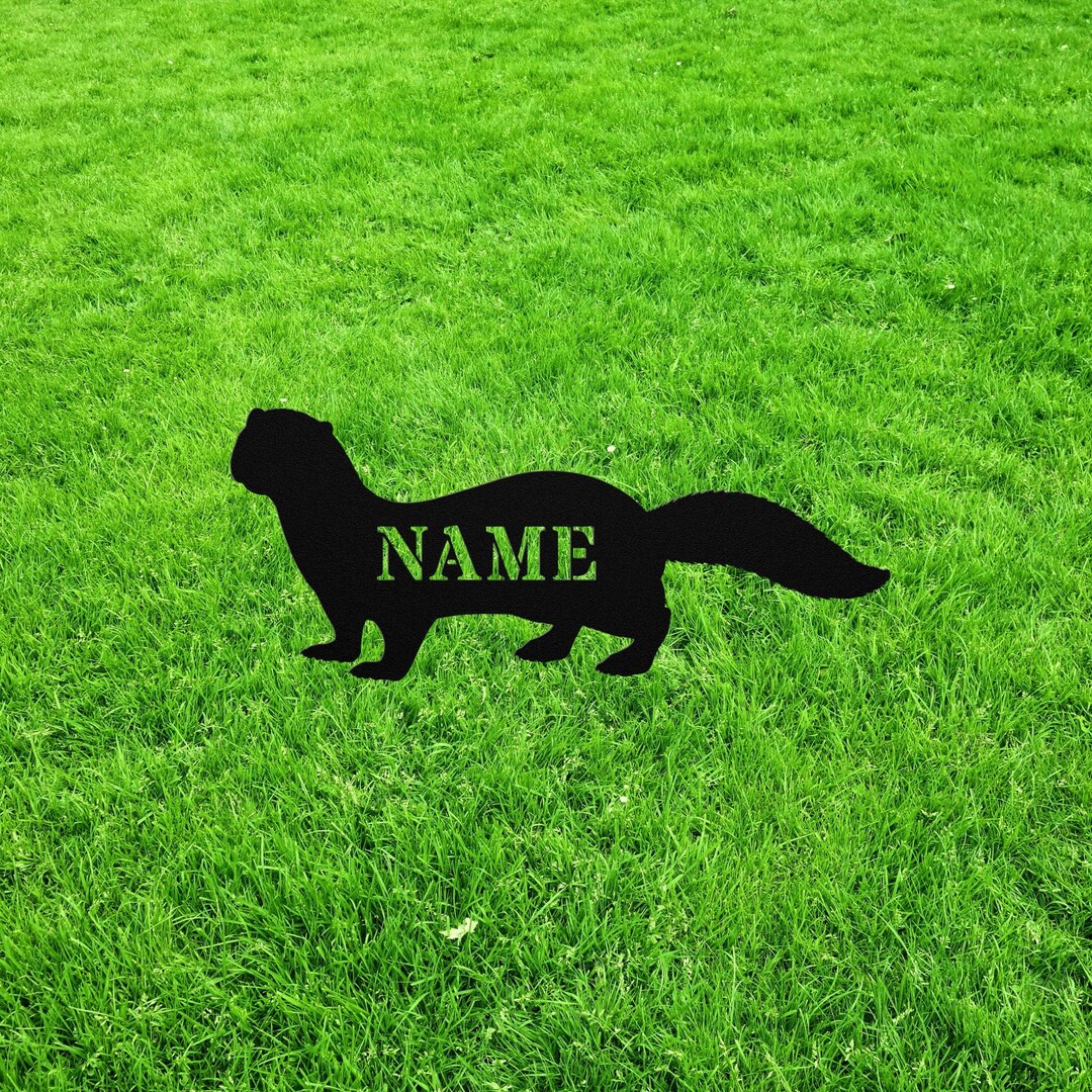 Ferret Memorial Stake Loss of Ferret Wind Chime Heart Grave Marker ...