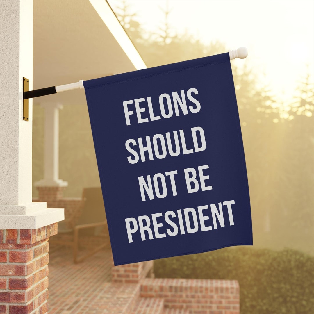 Felons Should Not Be President Garden Flag, Democrats Won Victory Yard ...