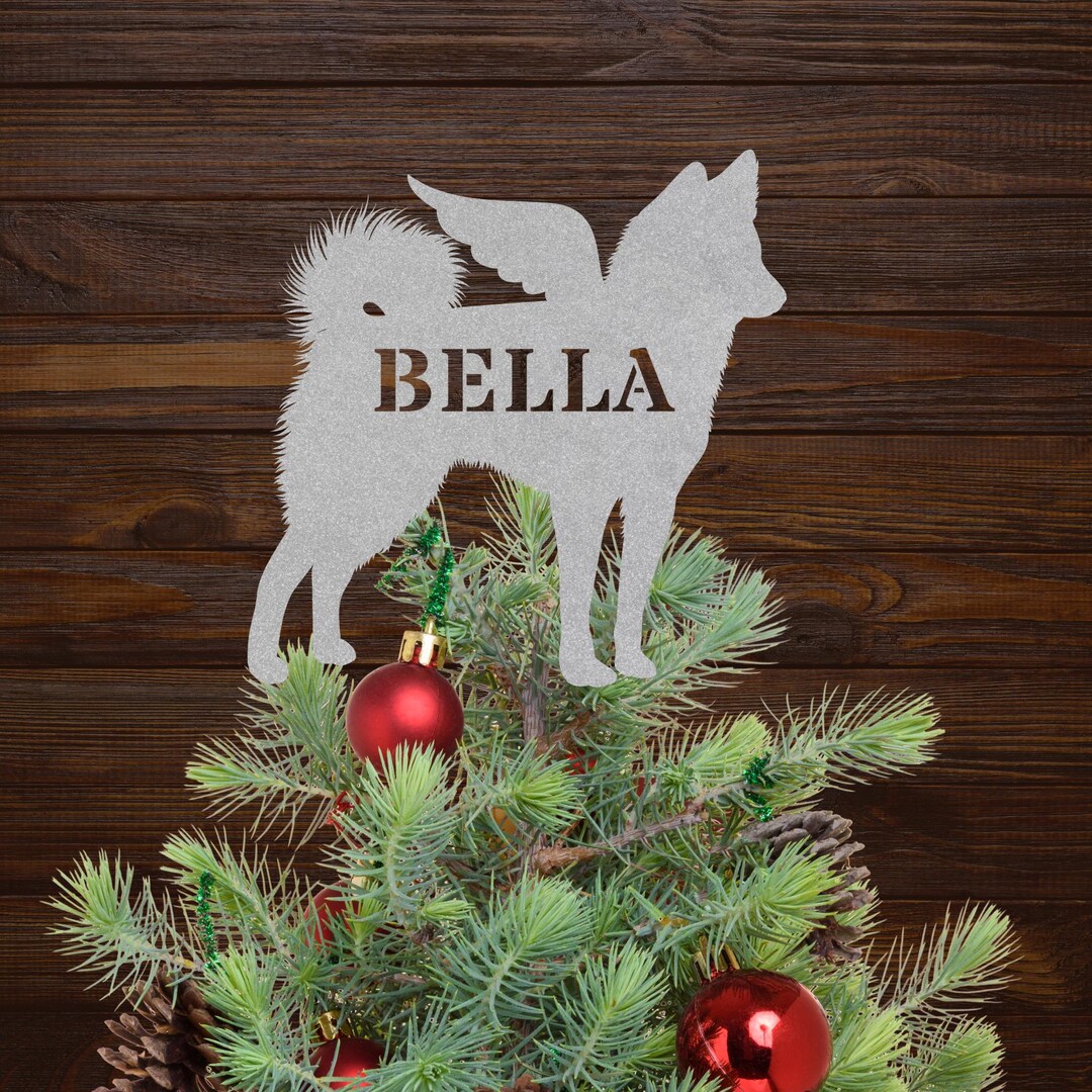Alaskan Klee Kai Tree Topper Christmas Holiday Decoration Ornament Dog ...