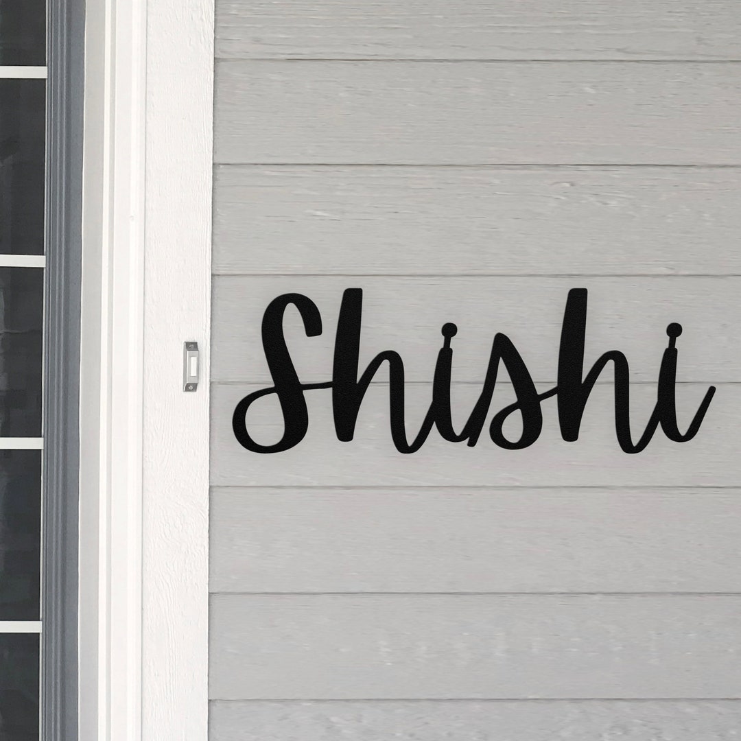 Hawaii Shishi (potty) Metal Sign Definition Wall Art - Etsy