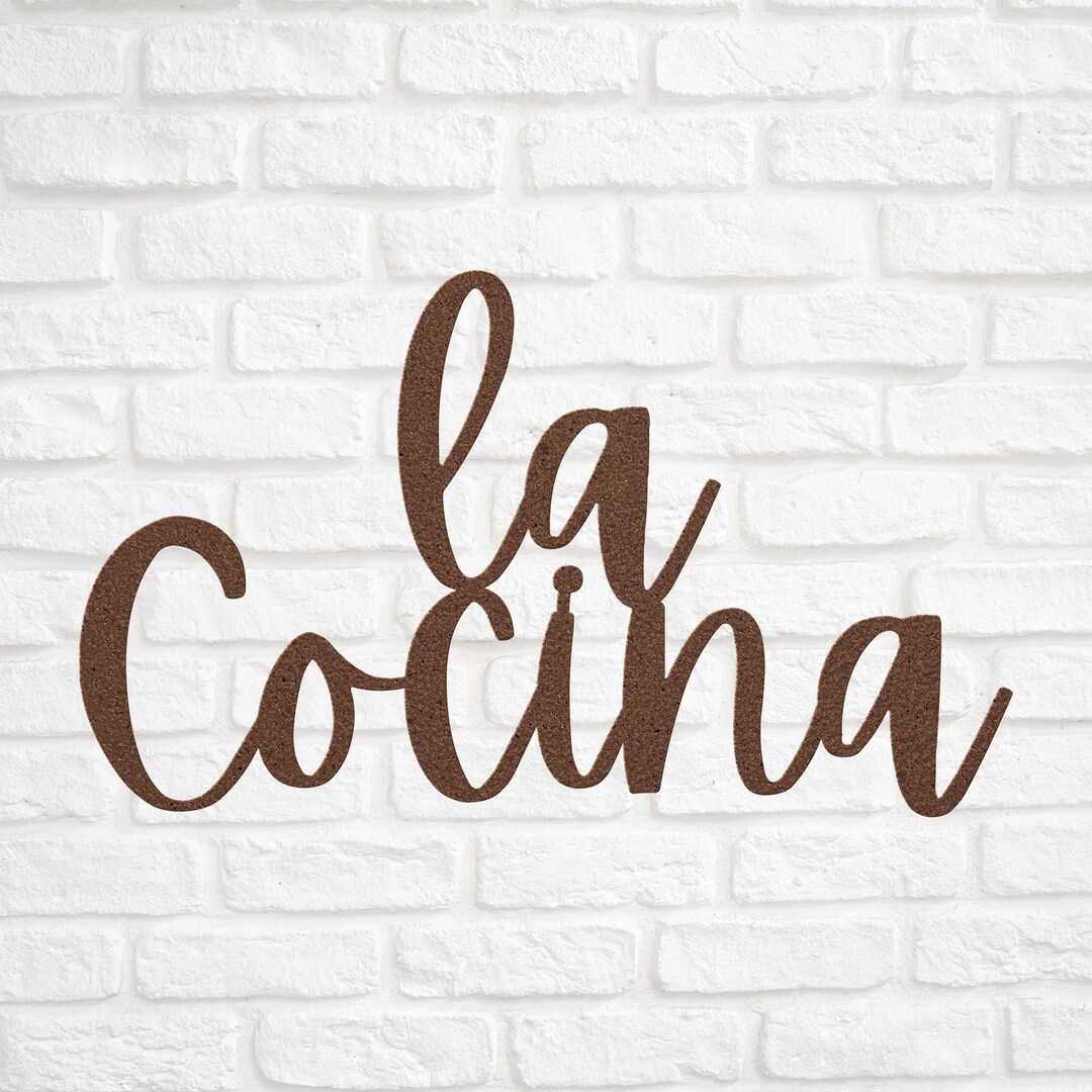 La Cocina Sign Spanish Kitchen Metal Sign, Mexican Italian Wall Art ...