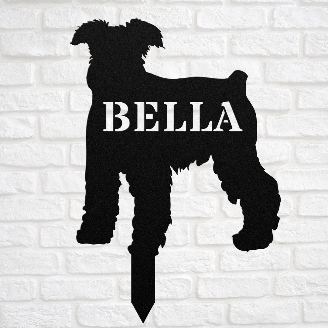 Personalized Miniature Schnauzer Garden Statue Stake Custom Miniature ...