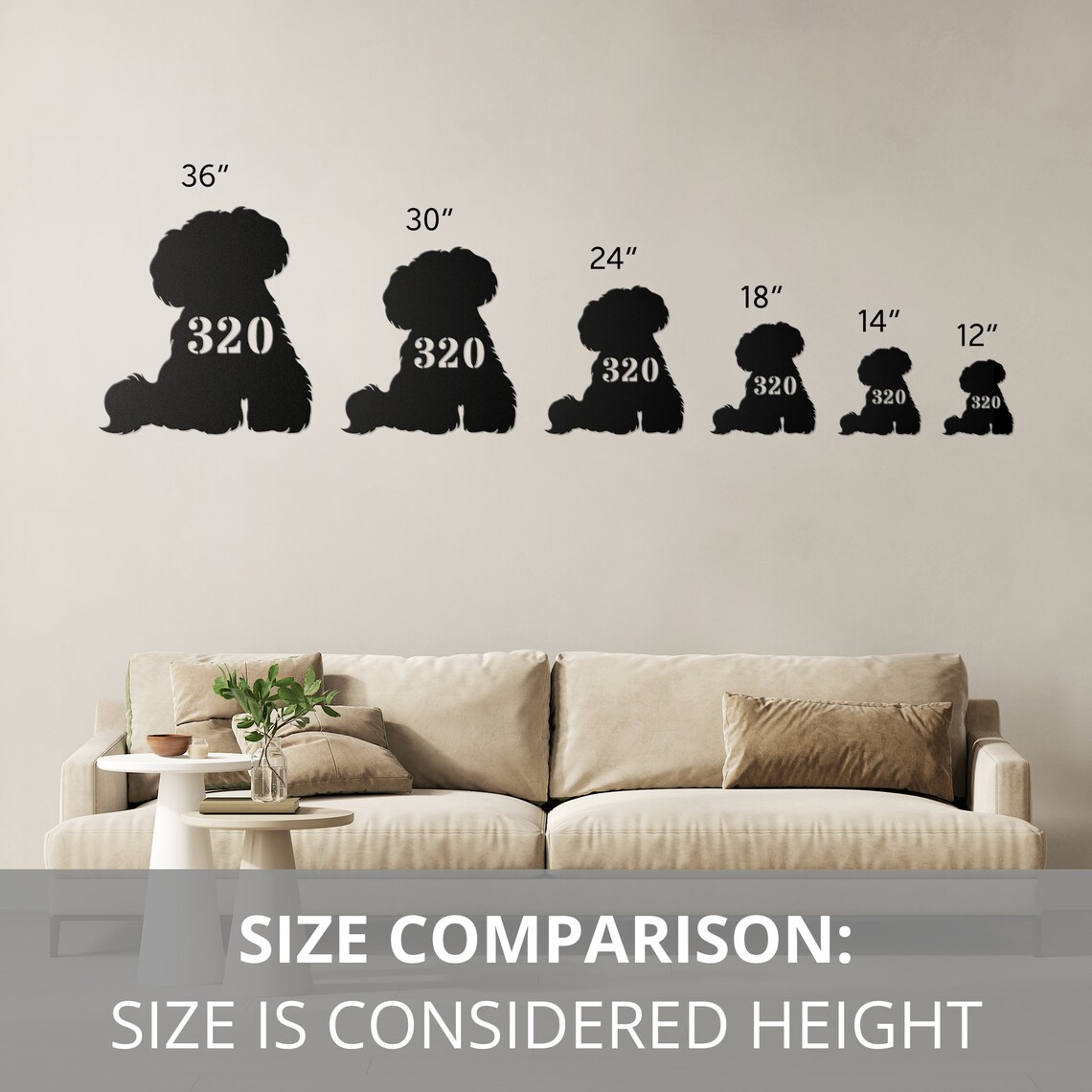 Personalized Shih Tzu Address House Number Sign, Shih Tzu Metal Wall ...