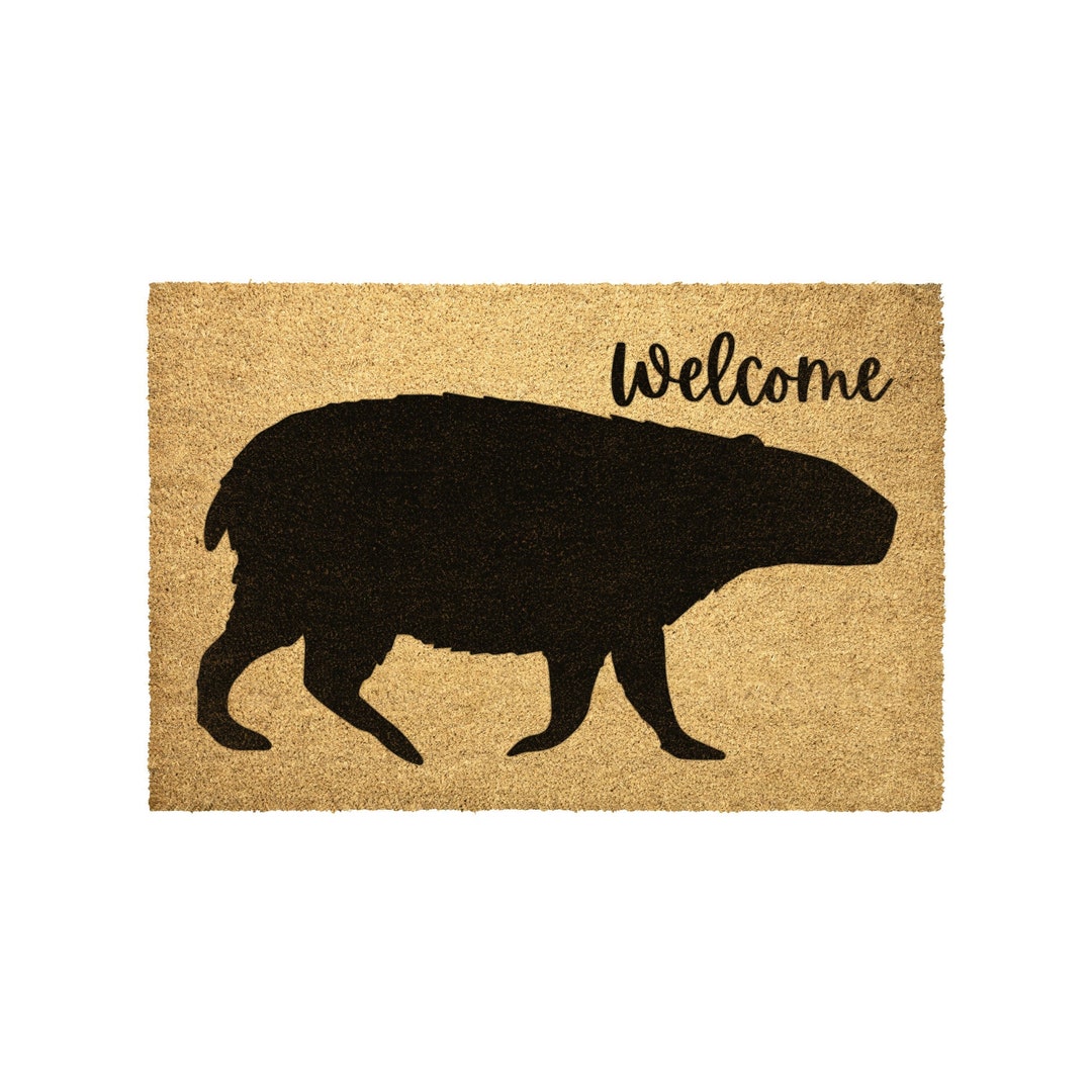 Capybara Coir Doormat Outdoor Rug Door Mat Decor Housewarming Home ...