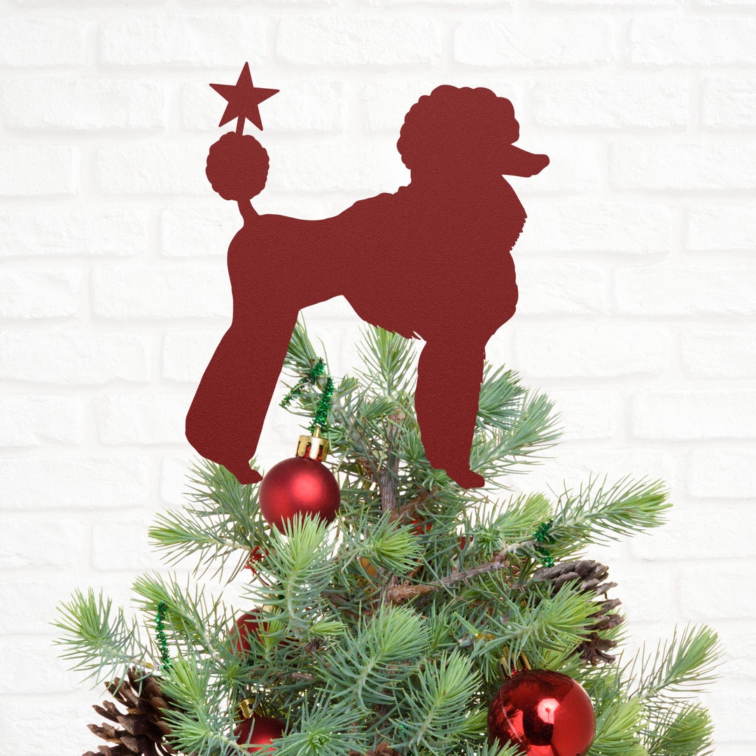 Poodle Tree Topper Christmas Holiday Decoration Ornament Dog Gift Ideas ...