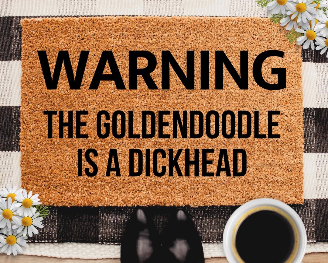 Goldendoodle Doormat Goldendoodle Door Mat Funny Welcome Mat Coir ...