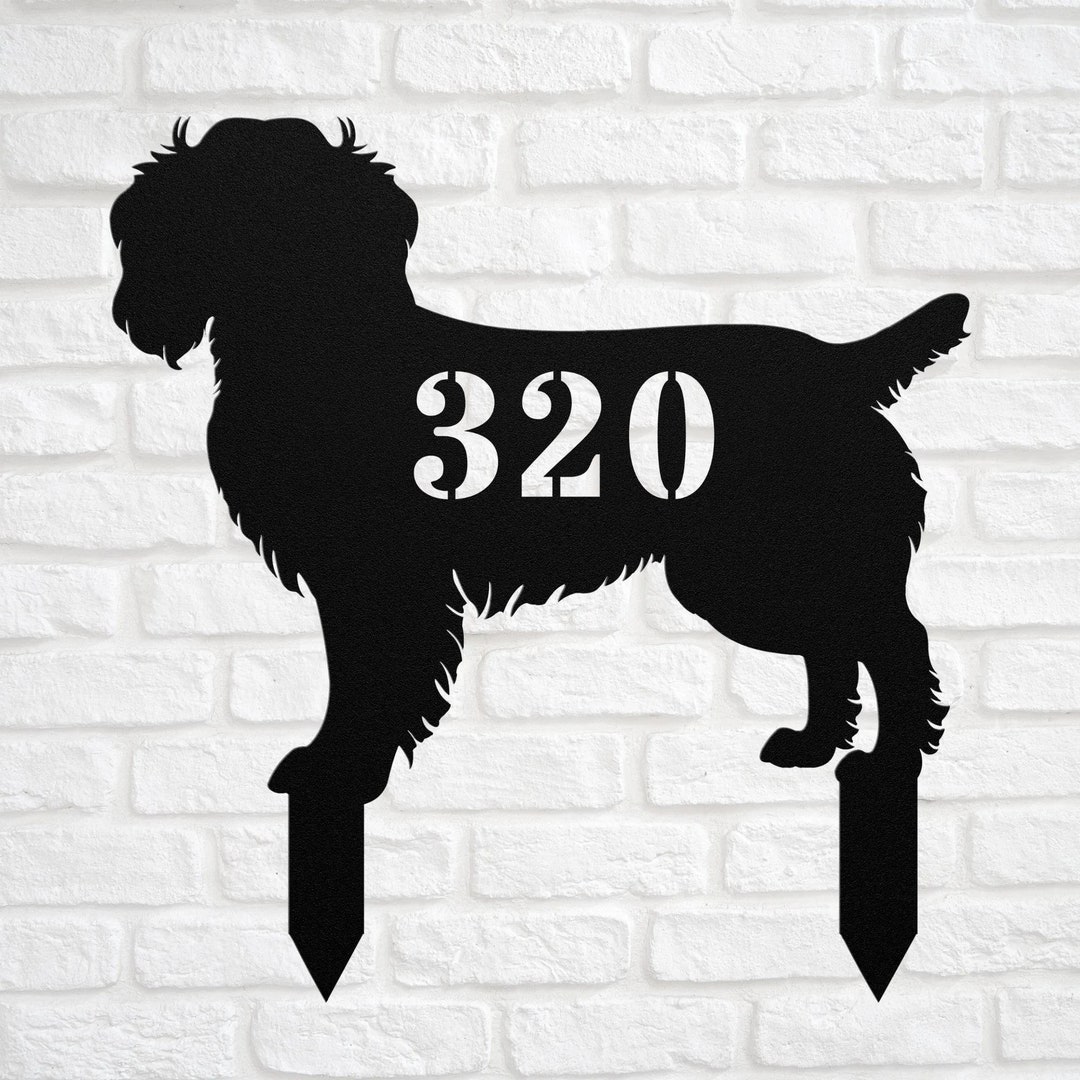 Boykin Spaniel House Number Sign Yard Address Plaque Garden Lawn Stake ...