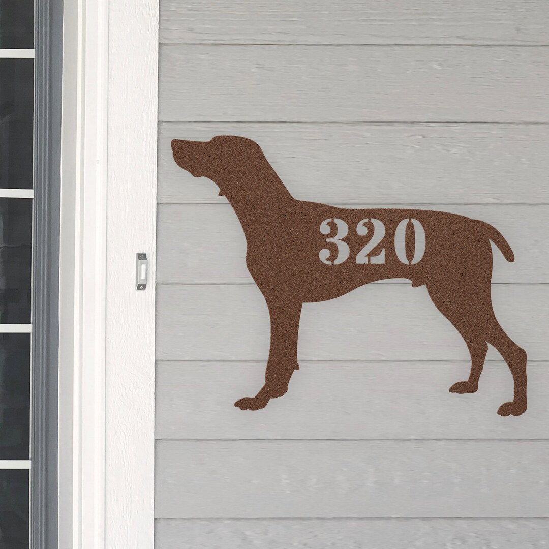 Personalized German Shorthaired Pointer Address House Number Sign Gsp ...