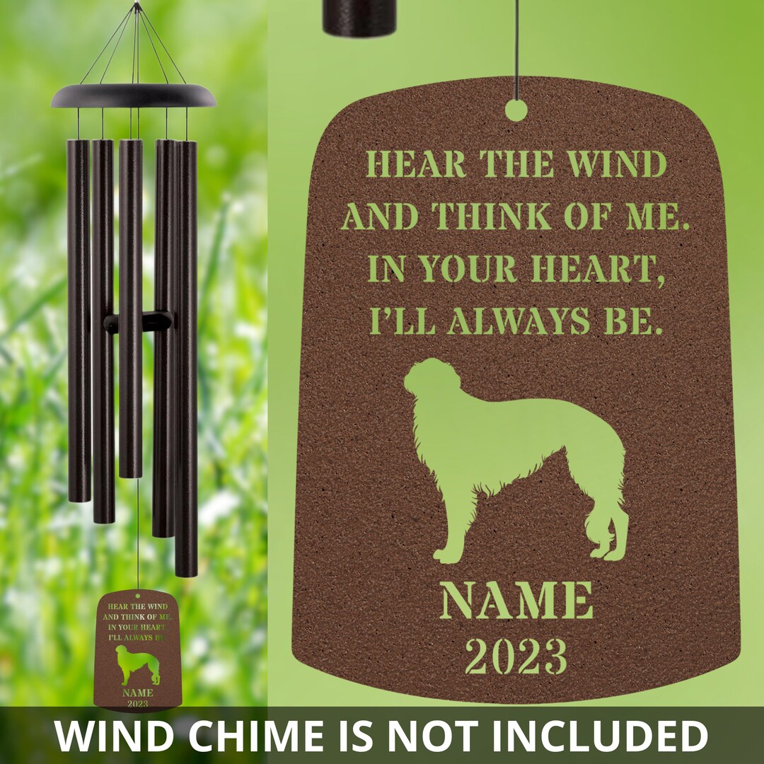 Borzoi Wind Chime Sail Borzoi Memorial Borzoi Dog Loss Gift Sympathy ...