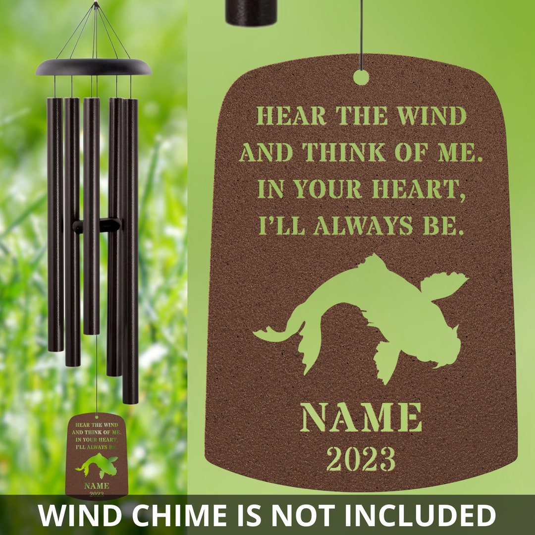 Koi Fish Wind Chime Sail Koi Fish Memorial Koi Fish Loss Gift Sympathy ...