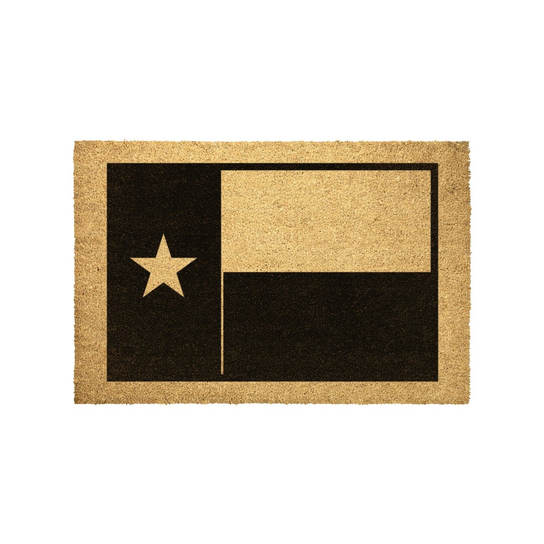Texas Flag Doormat Texas State Flag Star Outdoor Rug Gift for Texan ...