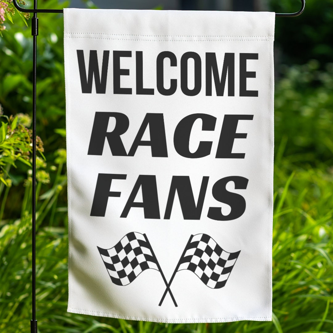 Welcome Race Dirt Track Racing Garden Flag Banner Yard Sign Decor ...