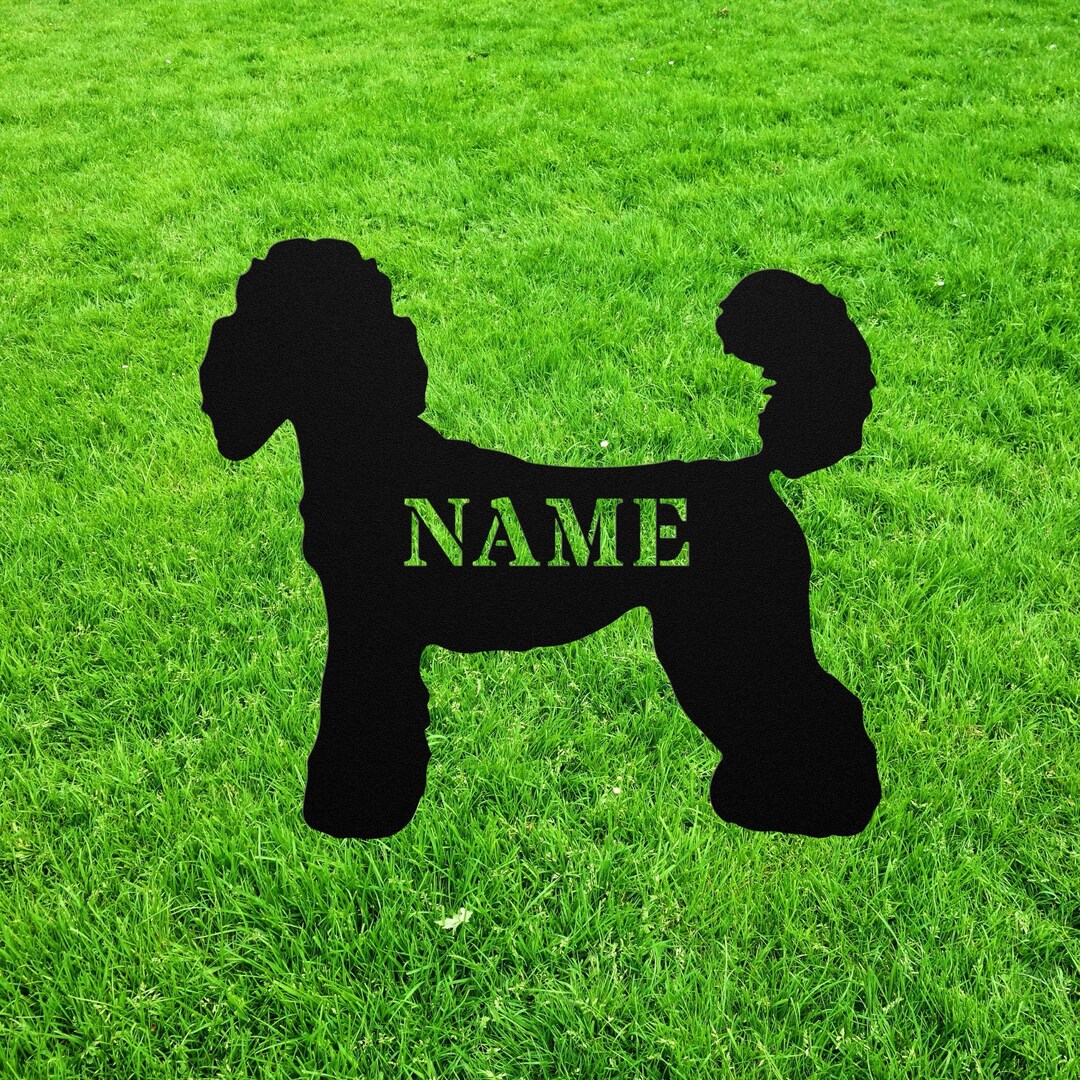 Standard Poodle Yard Statue Standard Poodle Memorial Wind Chime Outdoor ...