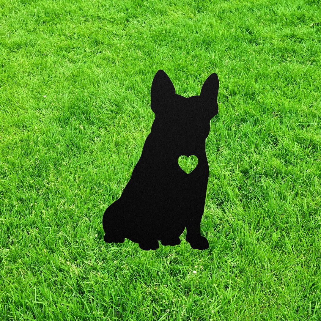 Personalized Frenchie Garden Statue Stake, Custom French Bulldog ...