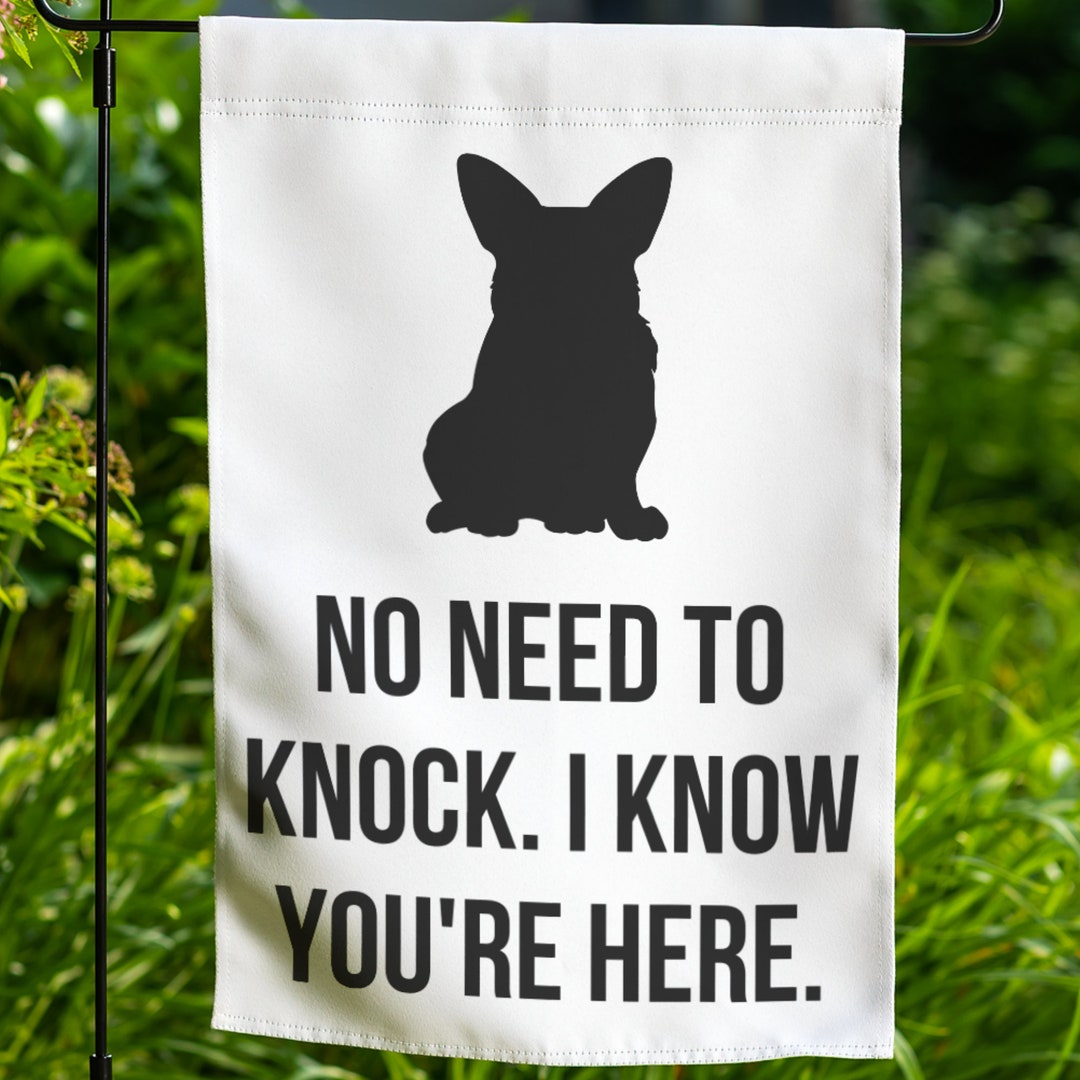 Corgi Garden Flag Yard Sign Art Banner Corgi Gift Lover Outdoor Decor ...