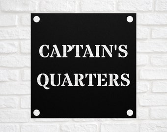 Captain Name Plate - Etsy