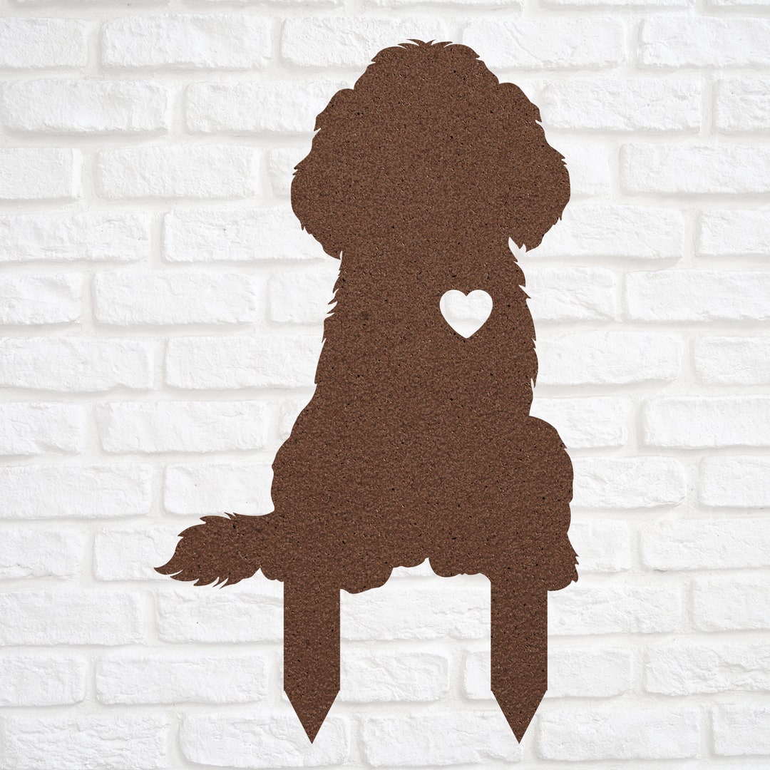 Cockapoo Yard Statue Stake Cockapoo Memorial Wind Chime Outdoor Garden ...