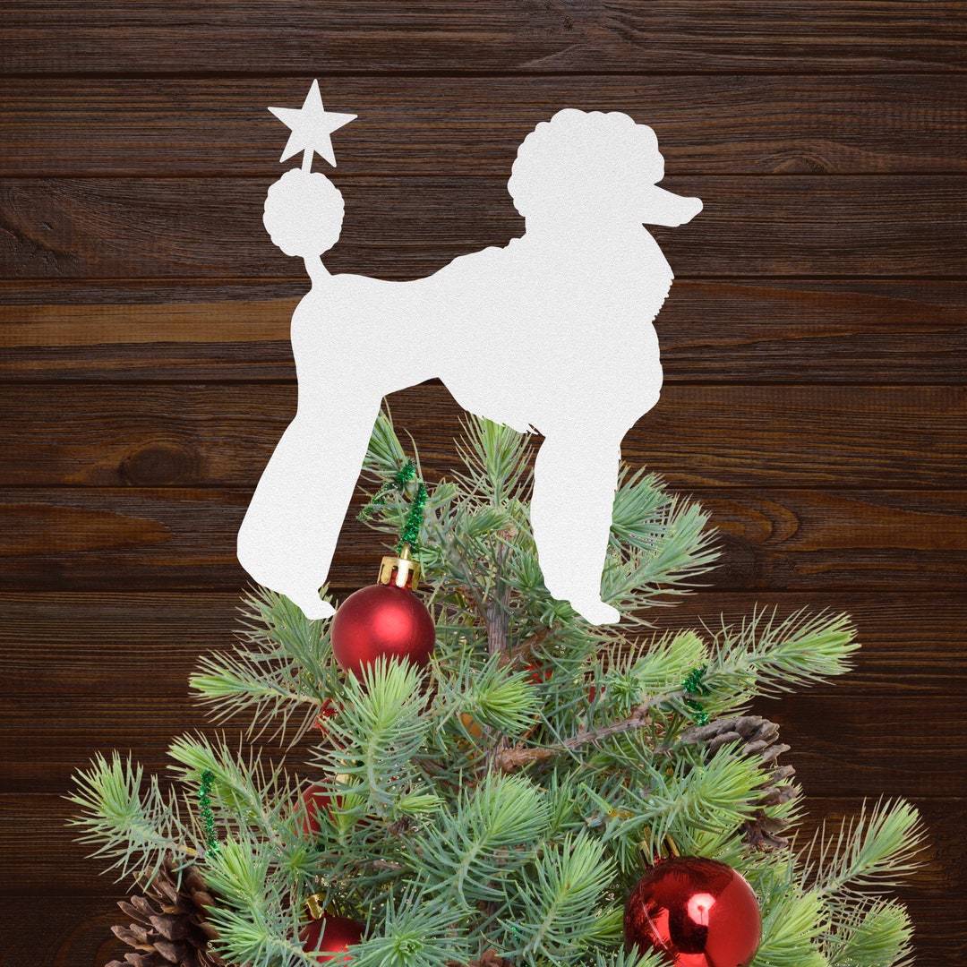 Poodle Tree Topper Christmas Holiday Decoration Ornament Dog Gift Ideas ...