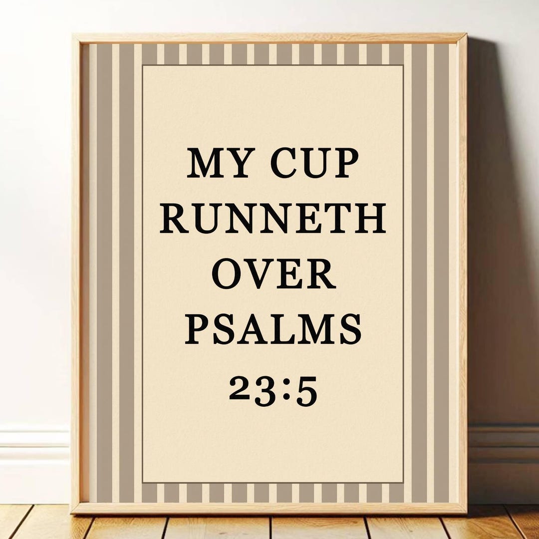 Christian Print Wall Art Scripture Wall Art Bible Verse Wall Art Matte ...