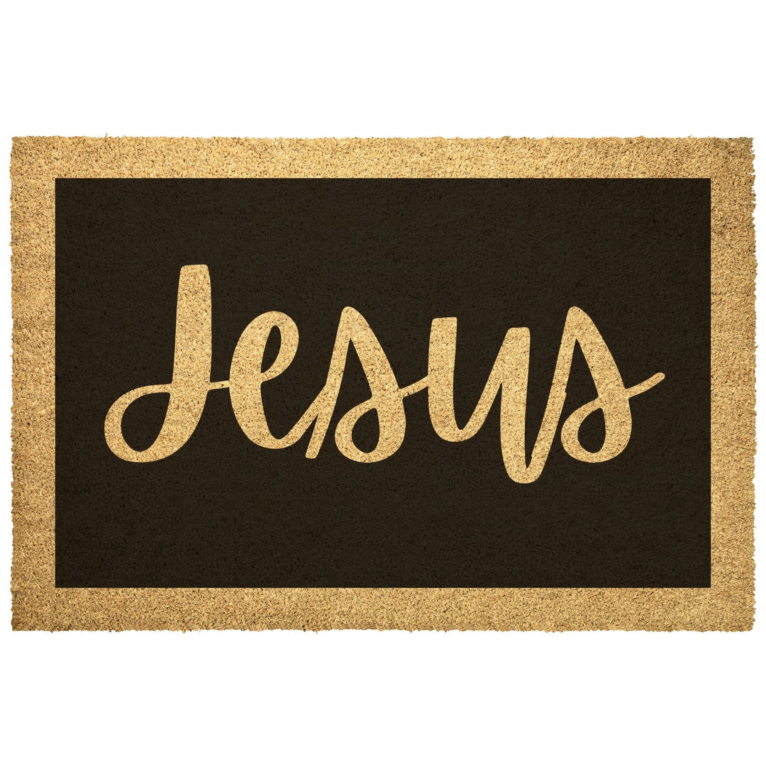 Jesus Doormat Outdoor Rug Door Mat Decor Housewarming Summer Winter ...