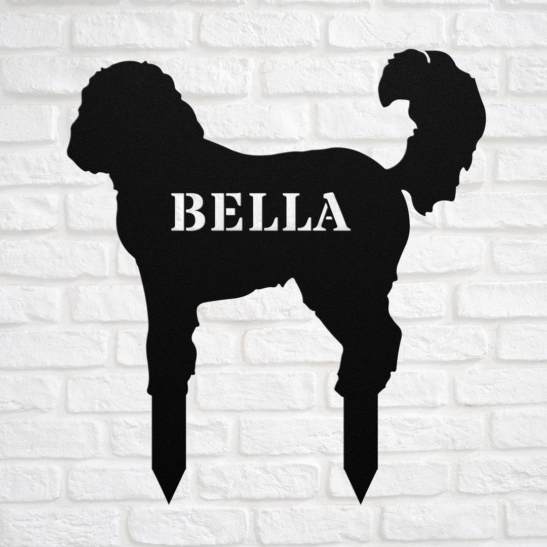 Cockapoo Yard Statue Stake Cockapoo Memorial Wind Chime Outdoor Garden ...