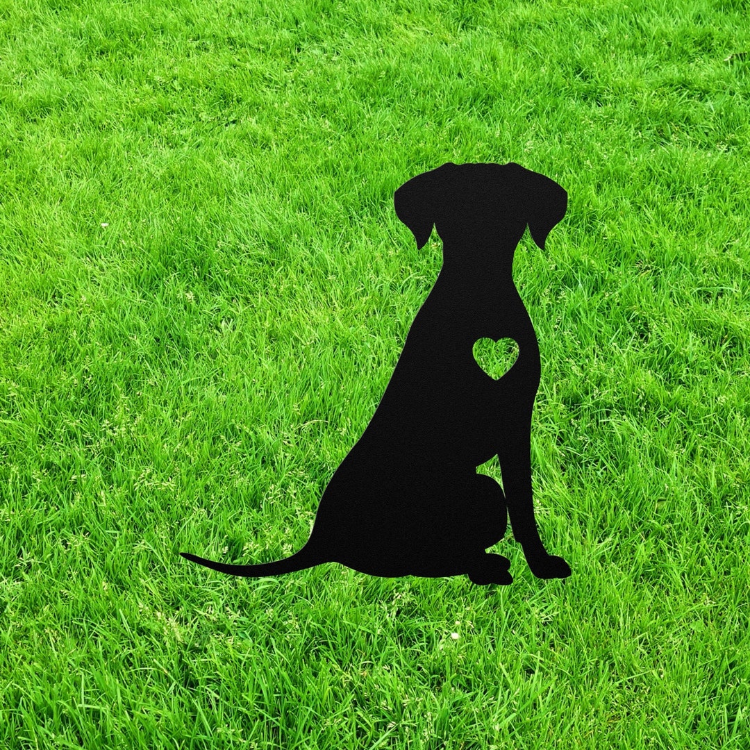 Personalized Rhodesian Ridgeback Garden Statue Stake, Custom Rhodesian ...