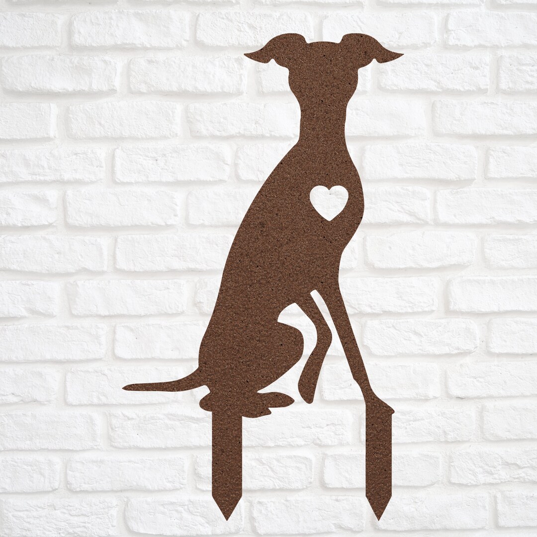 Personalized Italian Greyhound Yard Statue Stake, Custom Italian ...