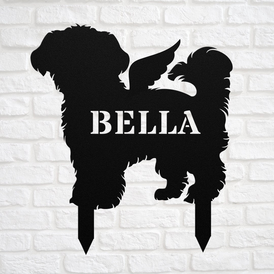Havanese Angel Wings Yard Statue Stake, Havanese Memorial Wind Chime ...