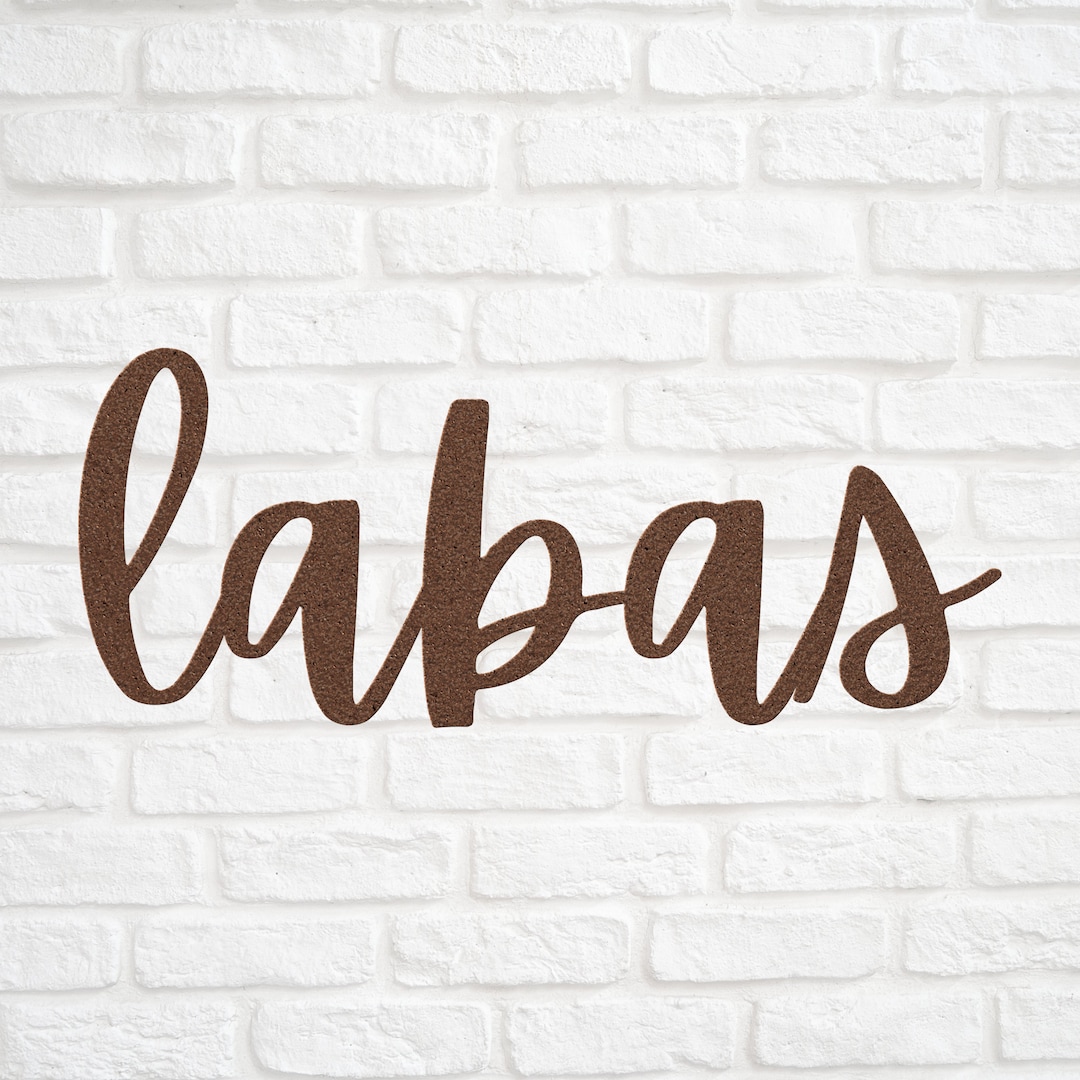 Labas Metal Sign Lithuanian Wall Art Plaque Lithuania Front Home Decor ...