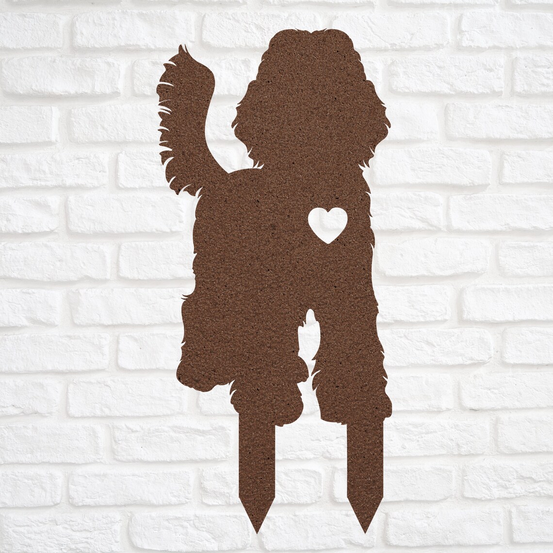 Personalized Labradoodle Garden Statue Stake, Custom Labradoodle ...
