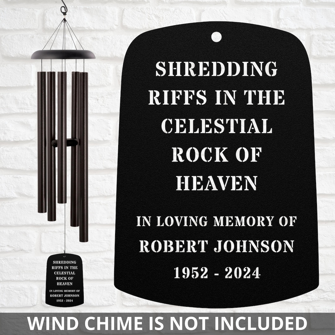 Electric Guitarist Wind Chime Sail Electric Guitar Memorial Electric ...