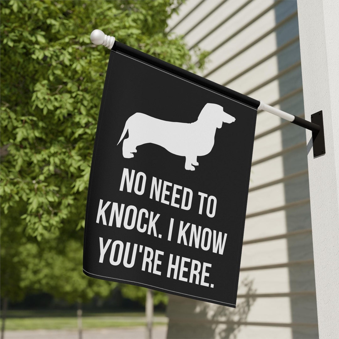 Dachshund Garden Flag Yard Sign Art Banner Dachshund Gift Lover Outdoor ...