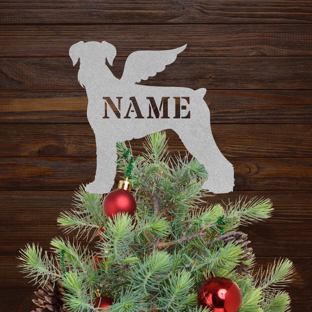 Giant Schnauzer Tree Topper Christmas Holiday Decoration Ornament Dog ...