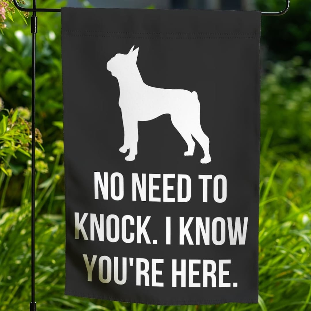 Boston Terrier Garden Flag Yard Sign Art Banner Boston Terrier Gift ...