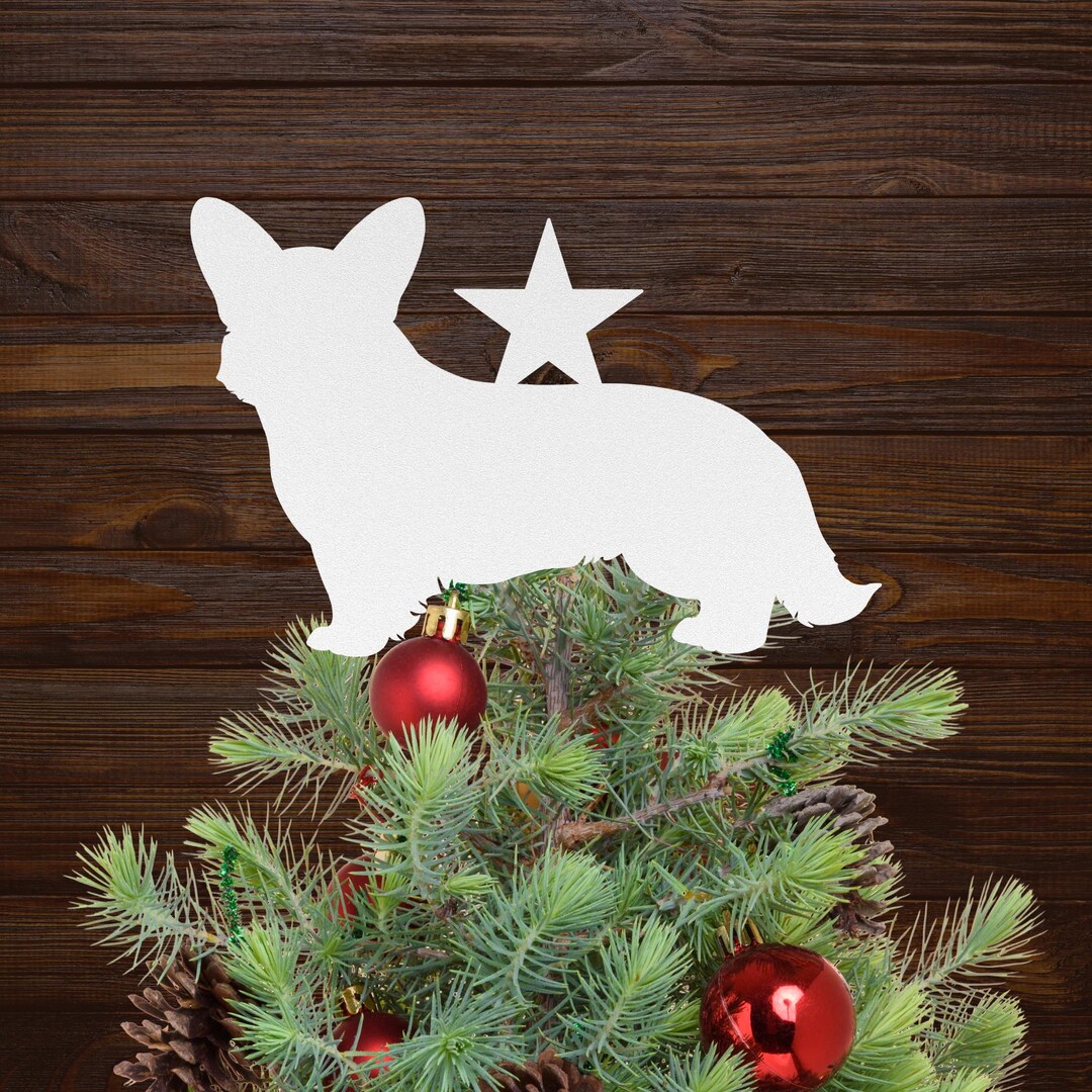 Cardigan Corgi Tree Topper Christmas Holiday Decoration Ornament Dog ...
