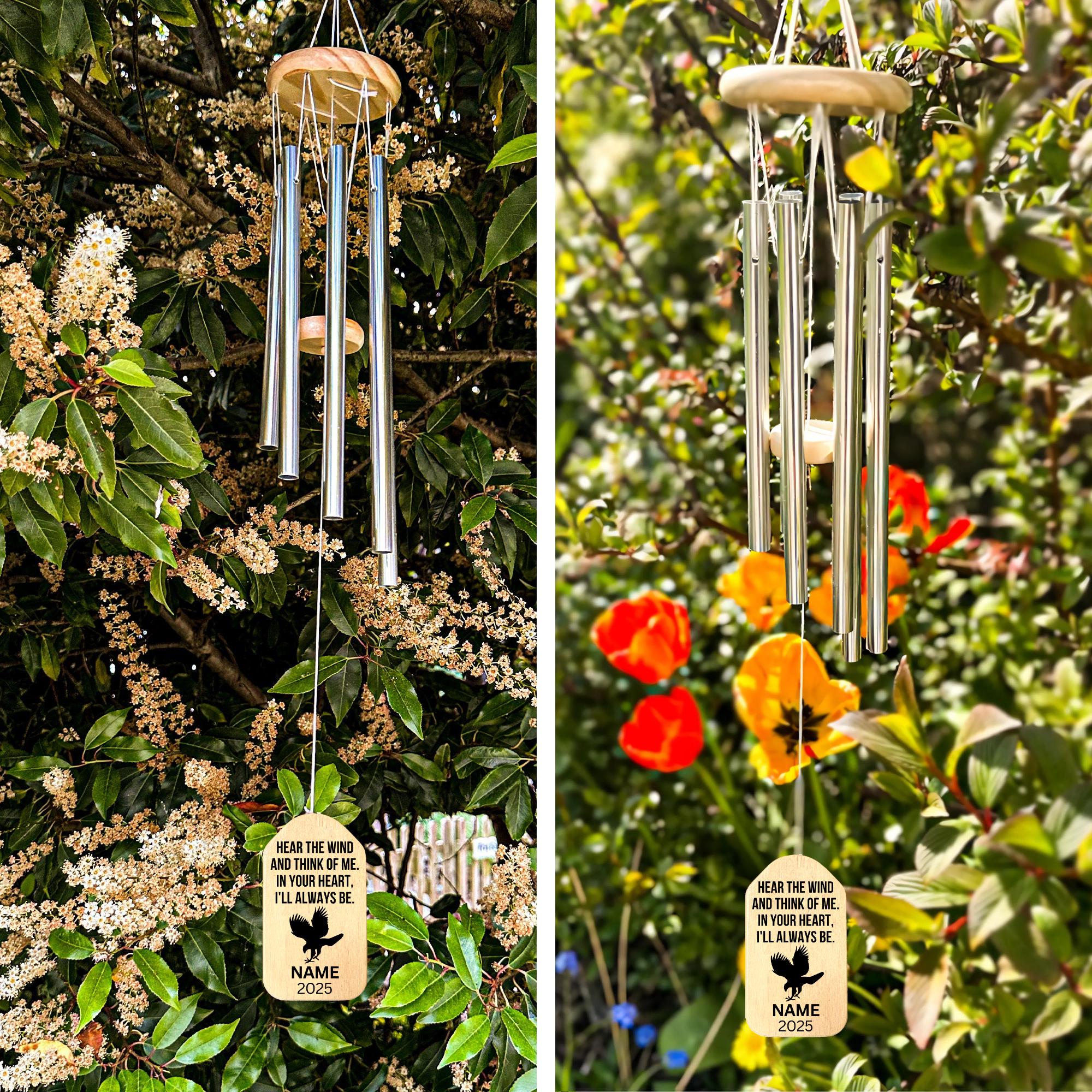 Hawk Wind Chime Hawk Memorial Hawk Loss Gift Sympathy Bereavement ...