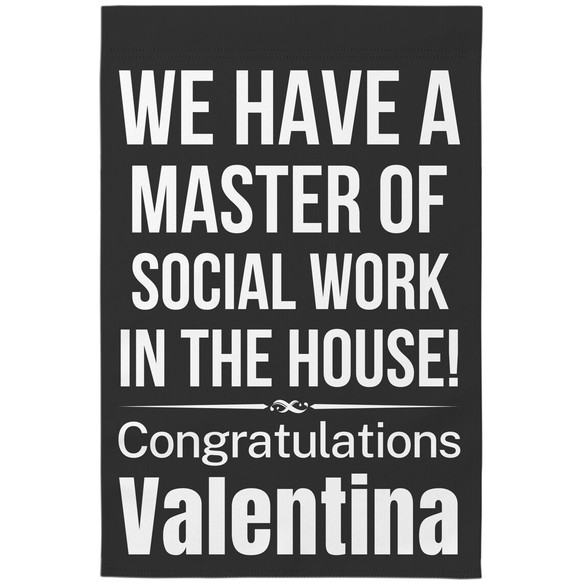 Master of Social Work Msw Graduation Gifts Garden Flag, Msw Graduation ...