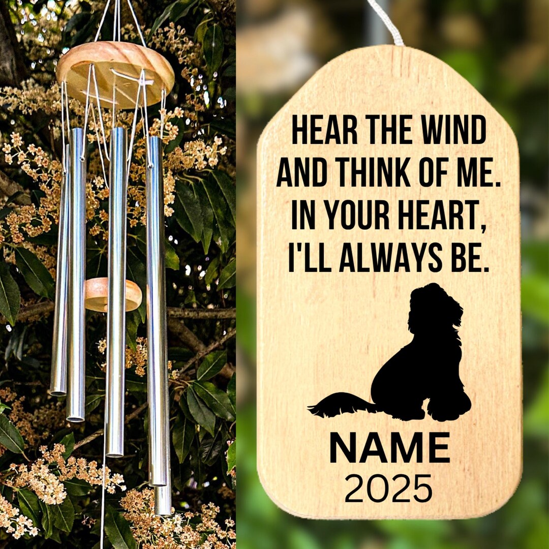 Labradoodle Wind Chime Loss Labradoodle Memorial Labradoodle Loss Gift ...