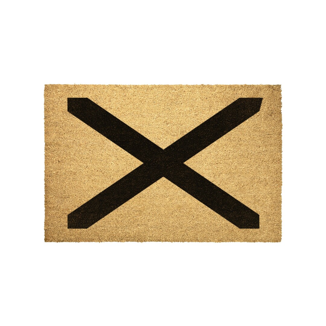 Alabama Flag Doormat Alabama State Flag Cross Outdoor Rug Gift for ...